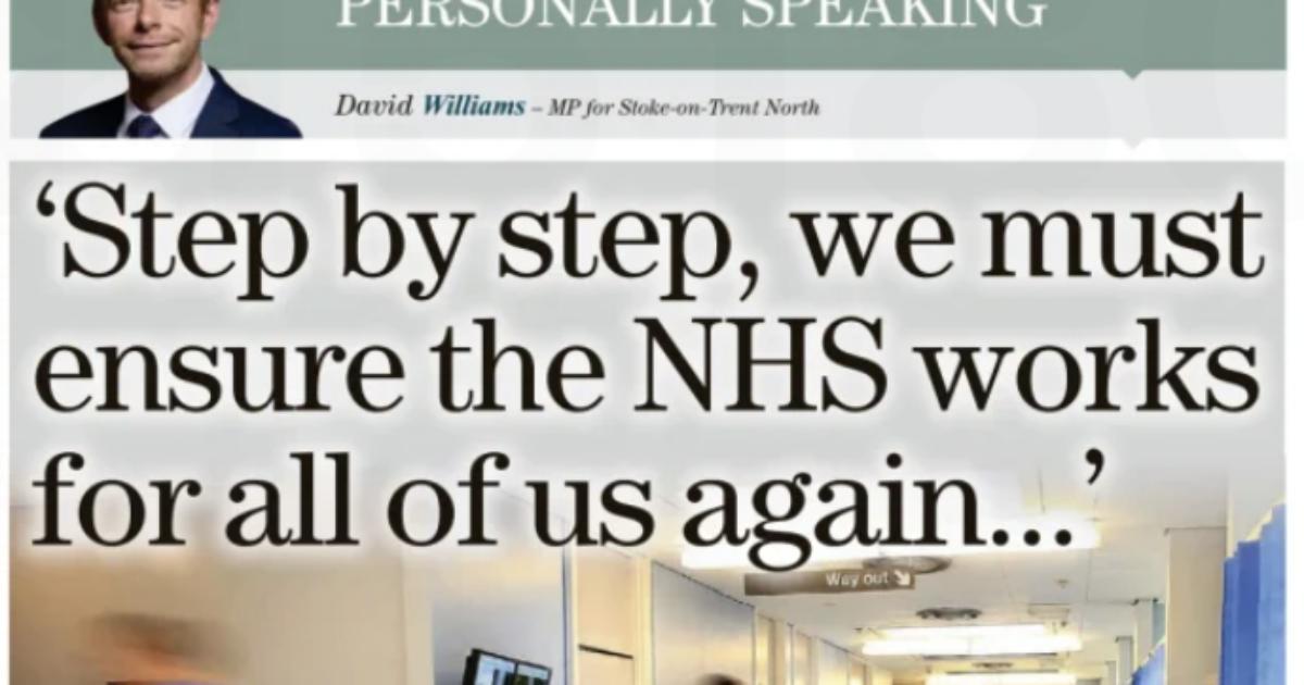 Personally Speaking: March 2026 Edition - David Williams MP